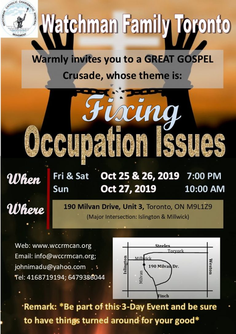 Great Gospel Crusade – Oct, 2019 – Watchman Catholic Charismatic ...